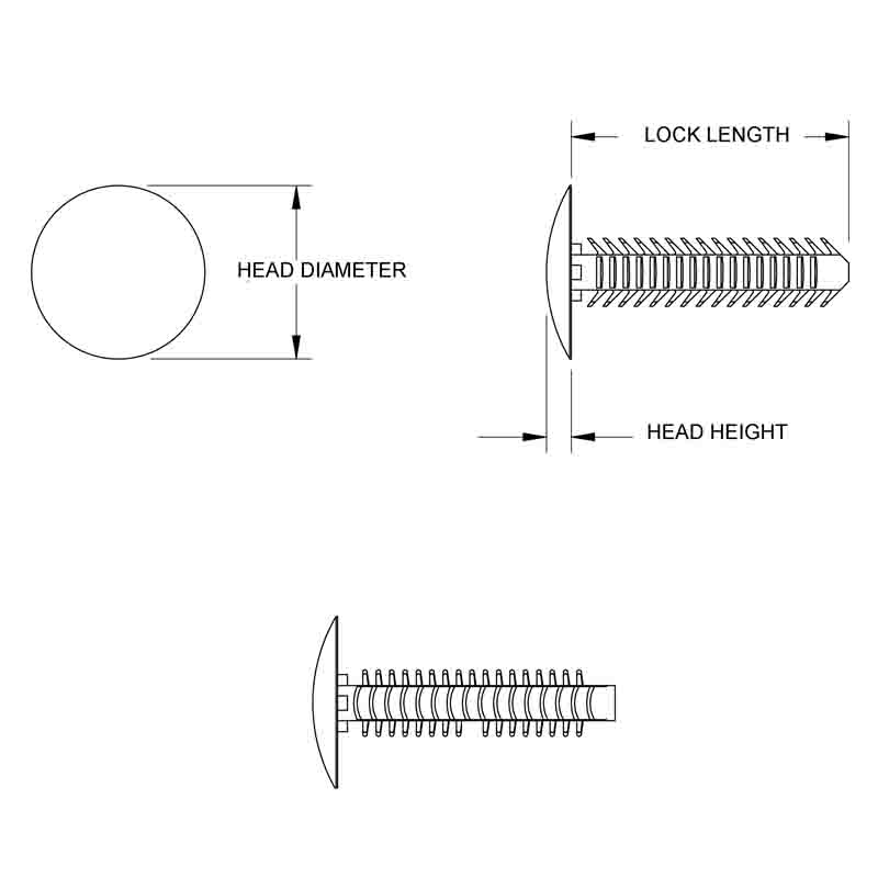 Fir Tree Clips - Non Removable