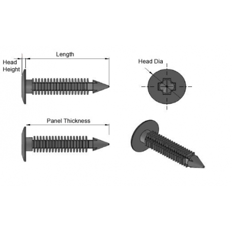 Fir Tree Clips - Removable