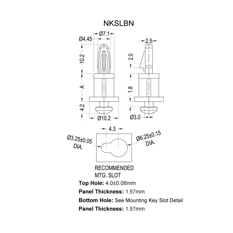 Key Slot Locking Support Post Series B