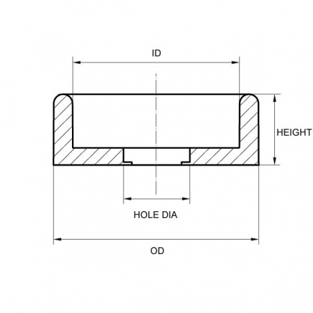Metric Retaining Nylon Cup Washers