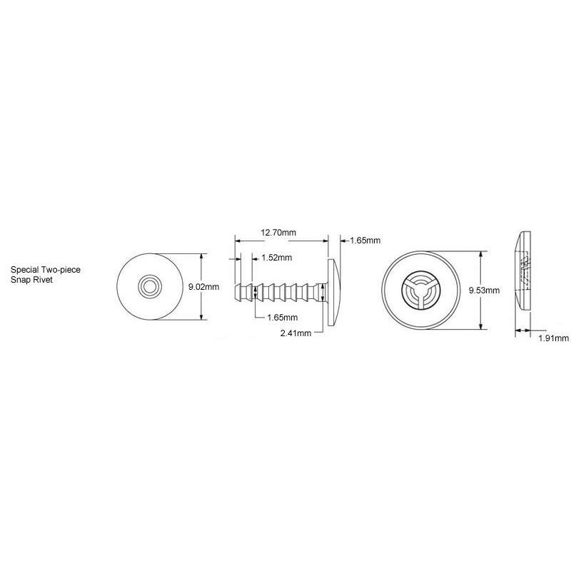 special nylon two-piece snap rivets for sale online