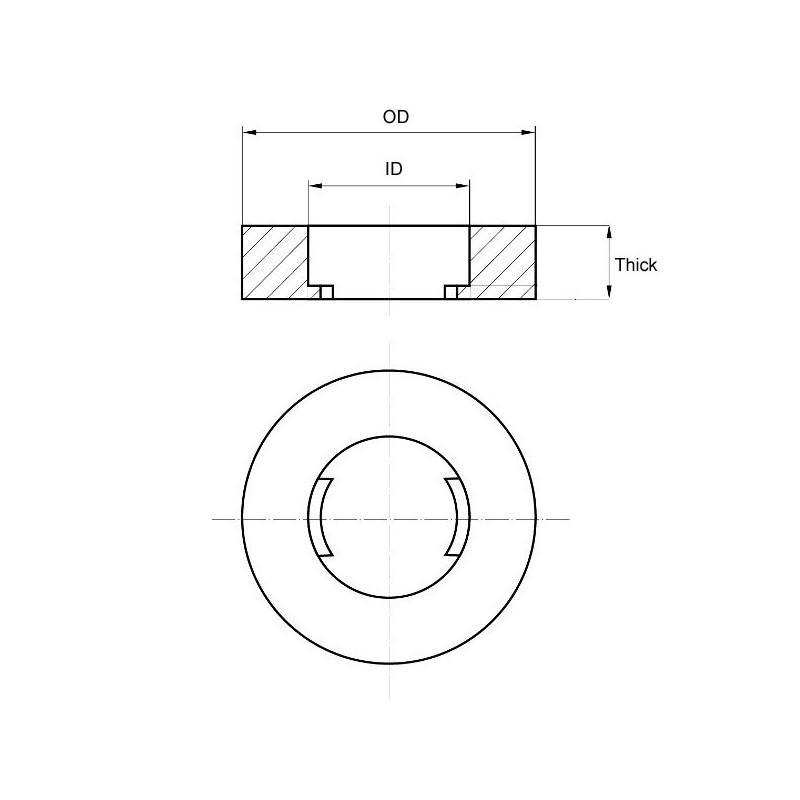 Anti-Loss Metric Retaining Washers