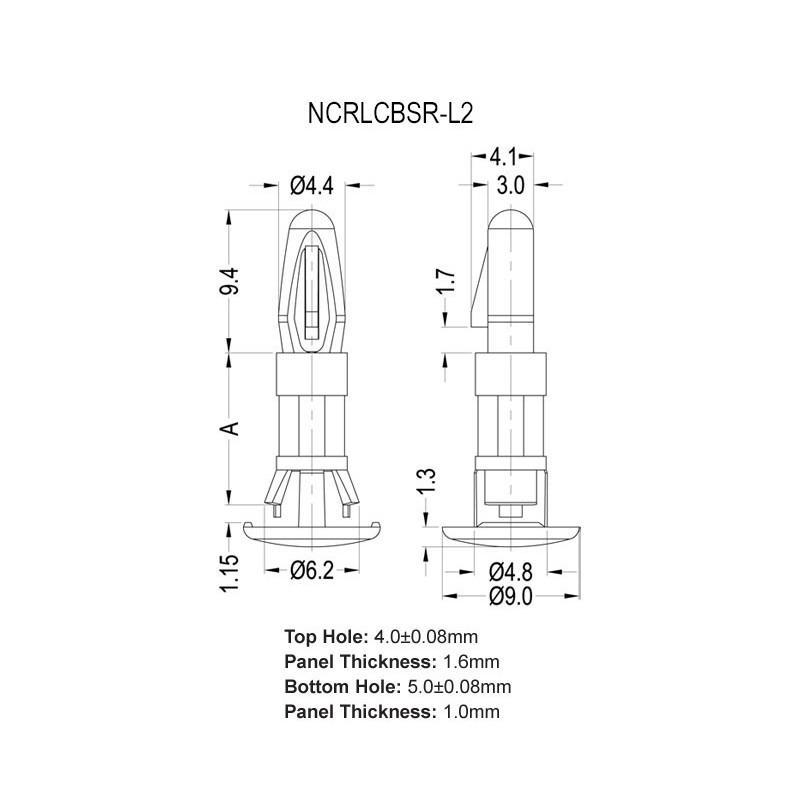 Reverse Locking Circuit Board Locking Support - Bayonet