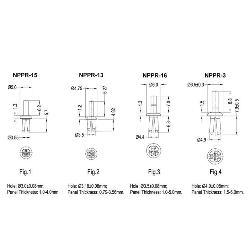 PUSH DRIVE RIVET: RANGE 3