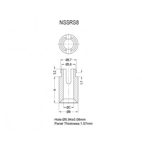 Nylon Special Self Retaining Spacer Series 8