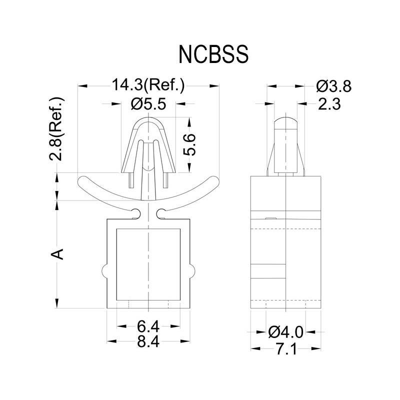 Circuit Board Support Spacer Locking Arrowhead