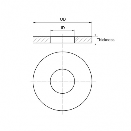 Extra Large XL Nylon Metric Penny Washers