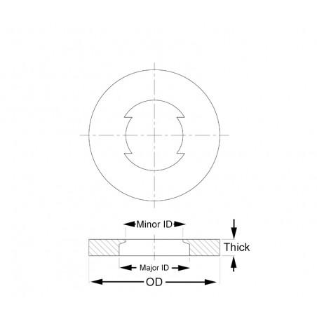 Anti-Loss Metric Retaining Washers