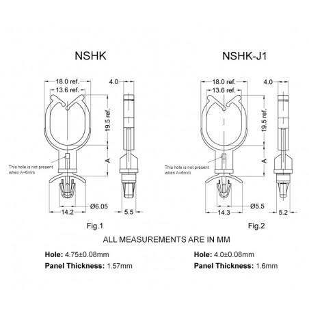 nylon standoff wire harness clip