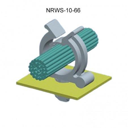 nylon round wire saddle clip