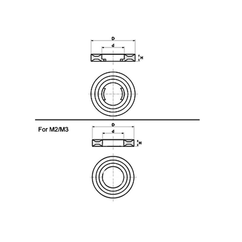 nylon double locking sealing washer