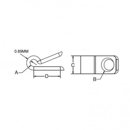nylon mini p clip