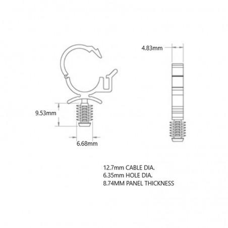 nylon releasable clamp fir tree