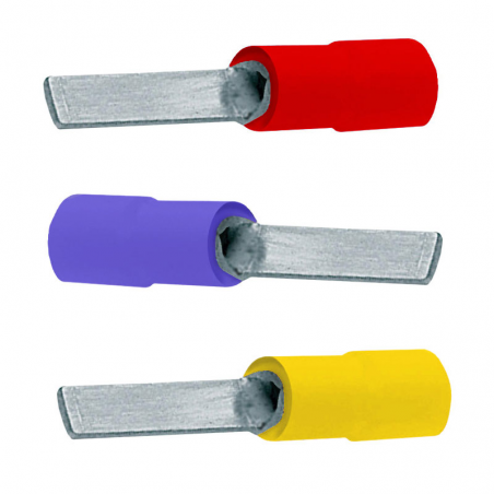 Blade crimp terminals