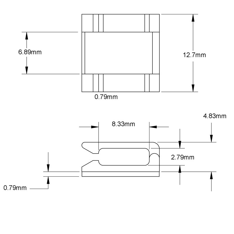 Adhesive Low Profile Micro Clips