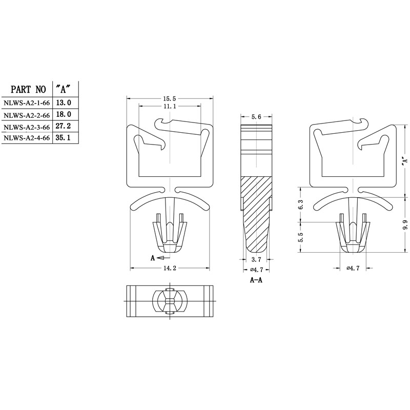 Wire Saddles Top Entry Locking 4